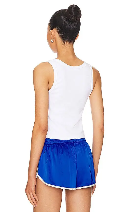 PERFECTWHITETEE Structured Rib Bra Friendly Tank - White