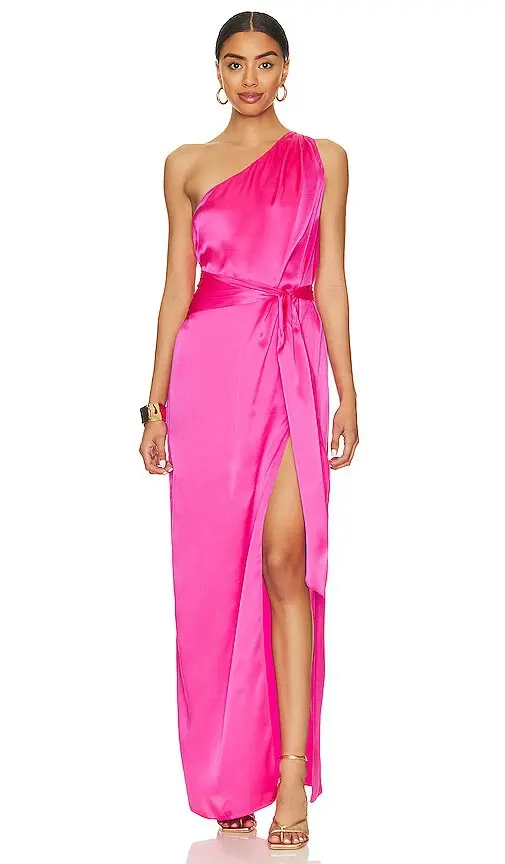 Amanda Uprichard X Revolve Delmar Gown - Pink