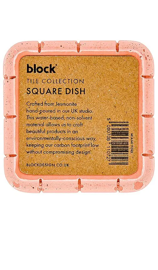 BLOCK Tile Square Dish - Pink