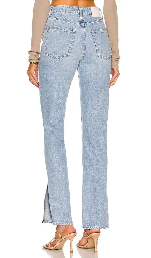 GRLFRND Harlow High Rise Boot Slit Jeans - Denim-light