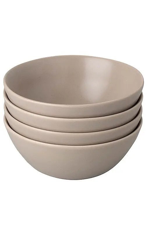 FABLE The Breakfast Bowls Set Of 4 - Taupe