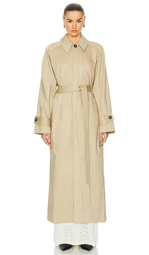 L'academie Ayisa Trench Coat In . Also