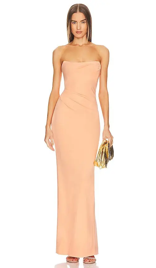 MICHAEL COSTELLO X Revolve Briggs Gown - Peach