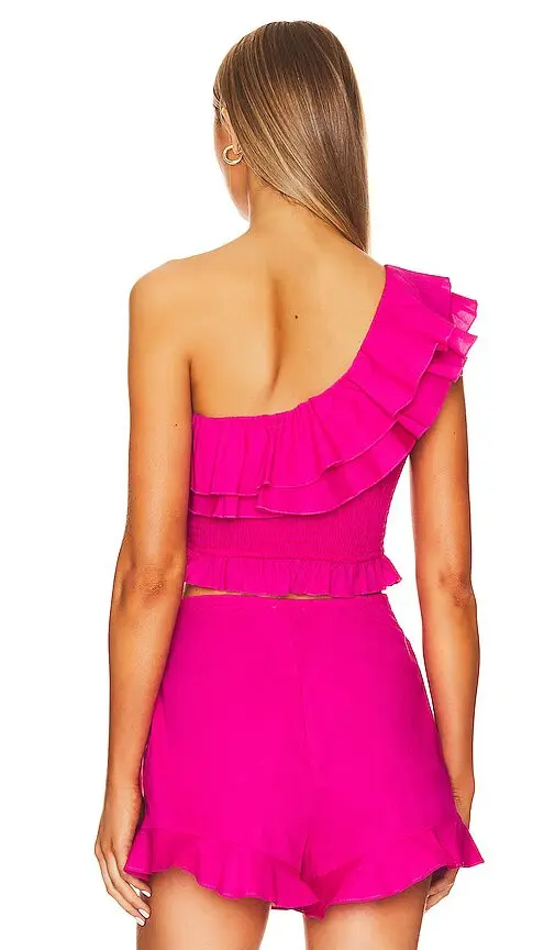 Show Me Your Mumu Leni Ruffle Top