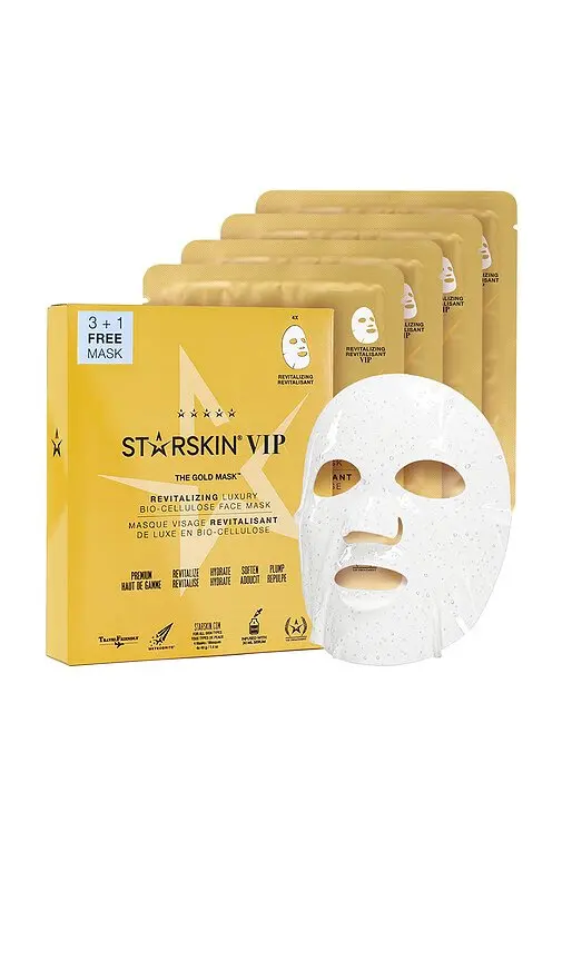 STARSKIN Vip The Gold Bio-cellulose Second Skin Face Mask Value Pack - Beauty: Na