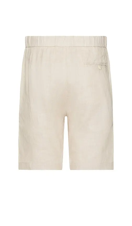 Frescobol Carioca Felipe Linen Shorts - Brown
