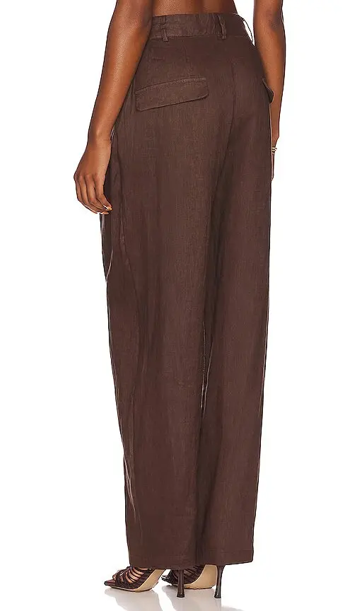 AEXAE Linen Trouser - Brown