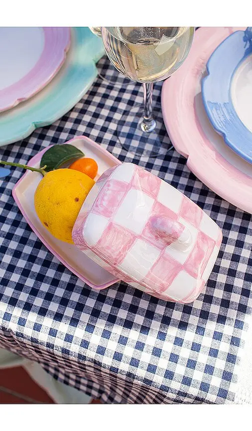 VAISSELLE Buttercup Butter Dish - Rose