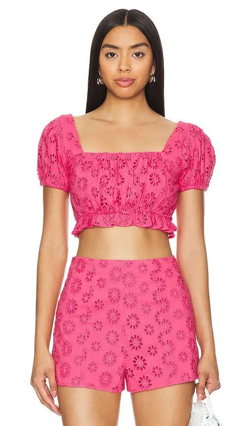 LOVERS AND FRIENDS Leah Top - Fuchsia