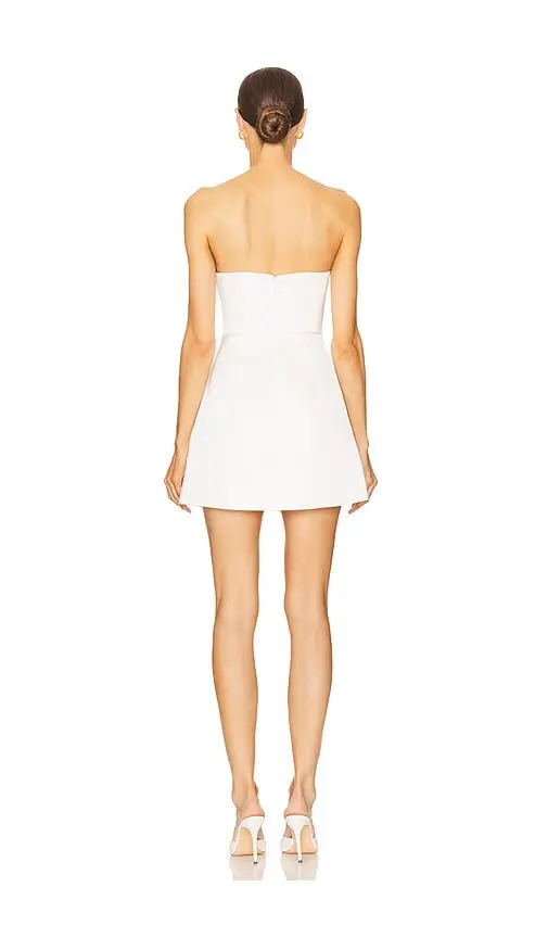 SAU LEE Ella Cut-out Bow Dress - White