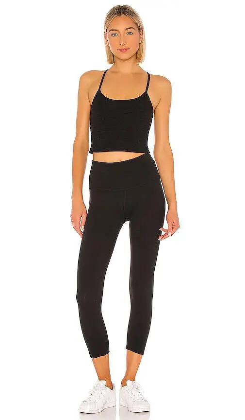 Beyond Yoga Spacedye Cropped Tank Top - Black