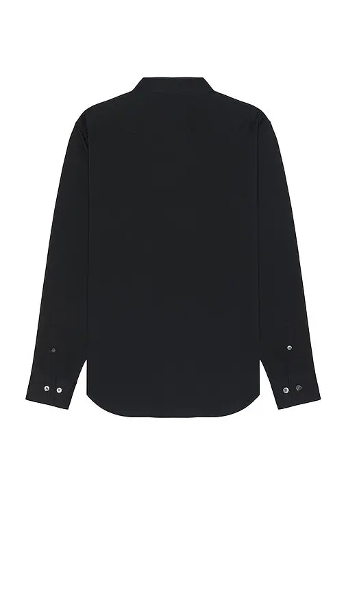 Theory Sylvain Structure Knit Shirt In . Also - Black