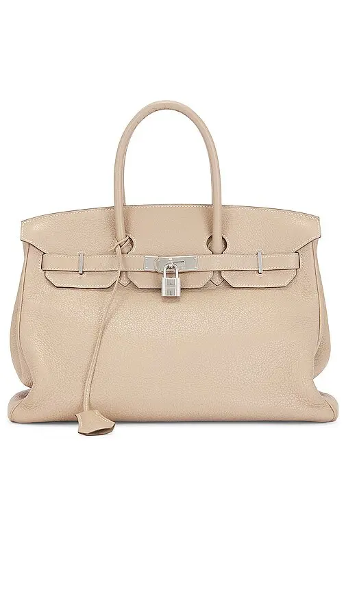 FWRD RENEW Hermes Togo Birkin 35 Handbag - Beige