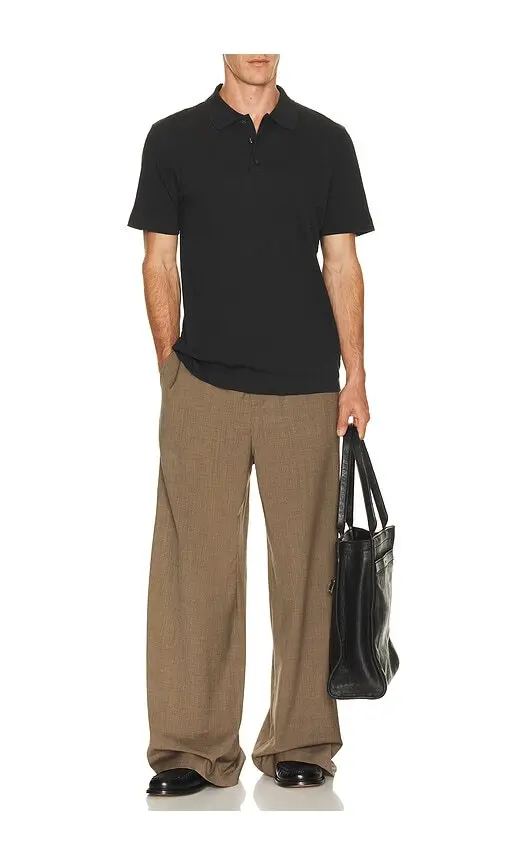 Theory Bron Cotton Polo In . Also - Black