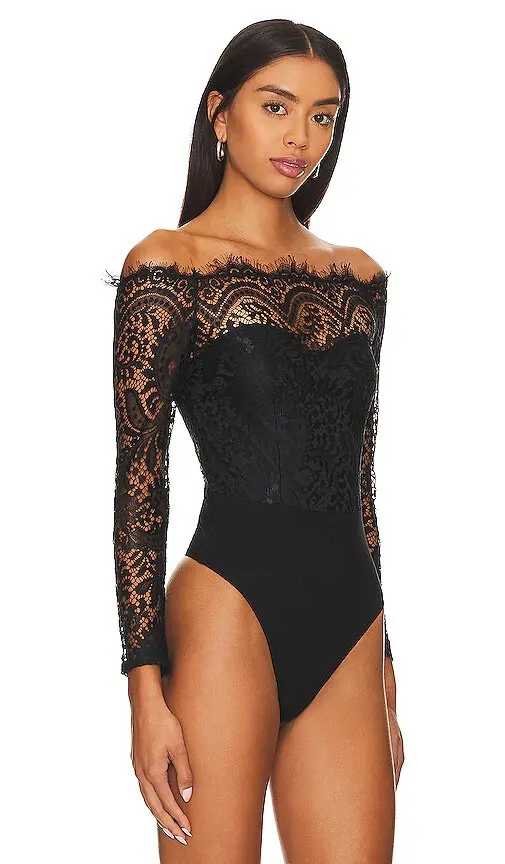 Superdown Rivka Off Shoulder Bodysuit In . Also