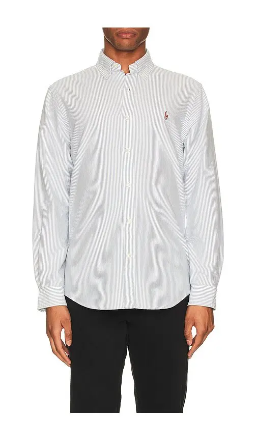 Polo Ralph Lauren Long Sleeve Oxford Sport Shirt In . Also - Blue