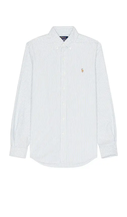 Polo Ralph Lauren Long Sleeve Oxford Sport Shirt In . Also - Blue