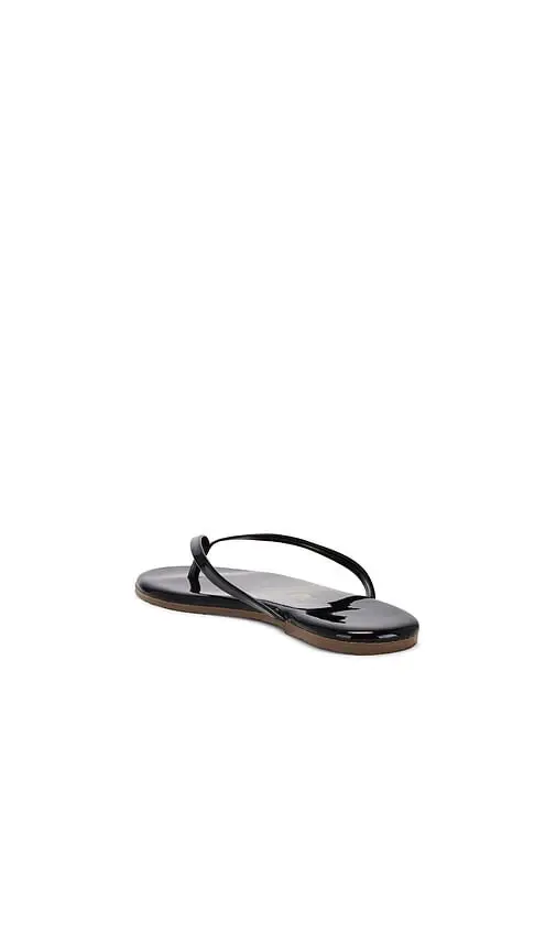 Tkees Glossed Flip Flop - Black