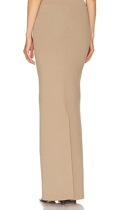 HELSA Carina Knit Maxi Skirt - Tan