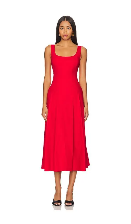 A.L.C. Isabel Poplin Midi Dress