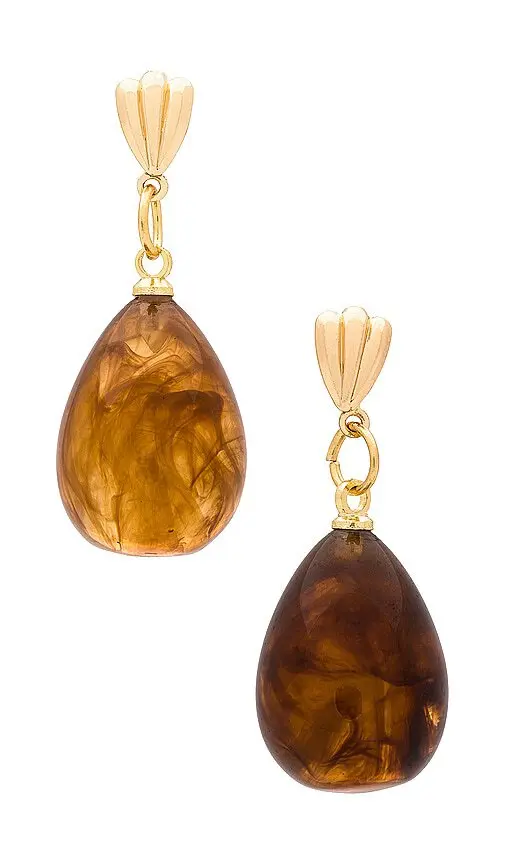 CASA CLARA Midnight Earrings - Brown