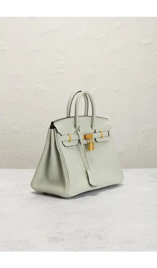 FWRD RENEW Hermes Clemence Birkin 25 Handbag - Mint