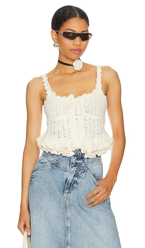 Majorelle Taissa Corset Top - Ivory