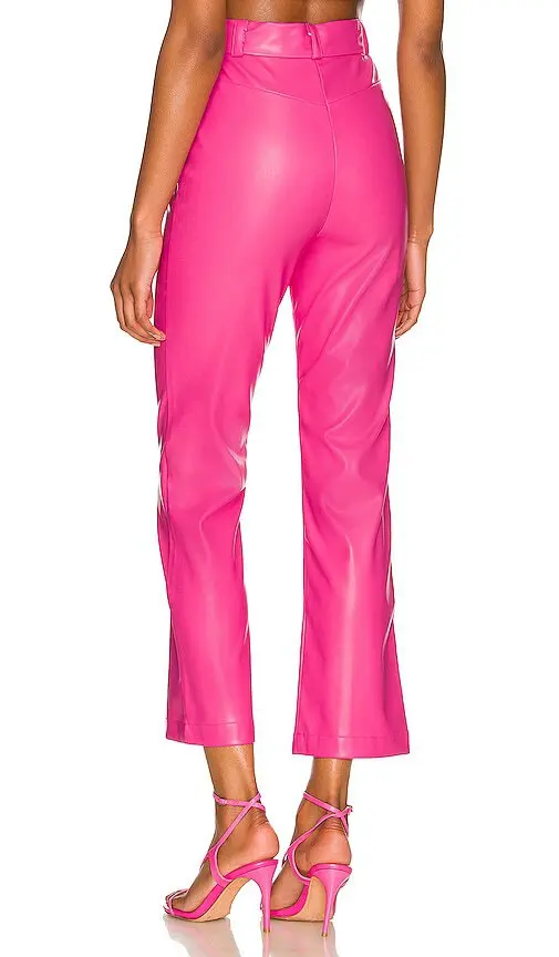 Bardot Polly Faux Leather Cropped Pant