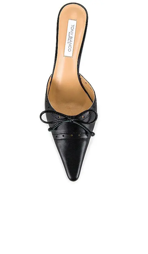 TONY BIANCO Scooter High Heel Mules - Black