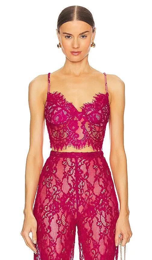 BRONX BANCO Capri Bralette In . Also - Fuchsia