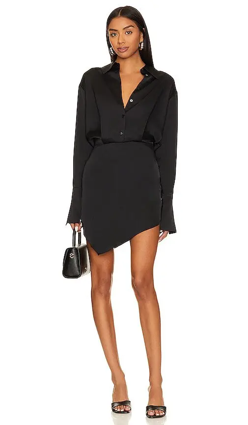 L'academie Aurelie Mini Dress - Black