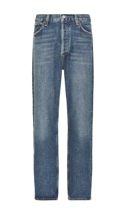 AGOLDE 90's Straight Leg Jeans In Medium Wash Denim - Denim-medium