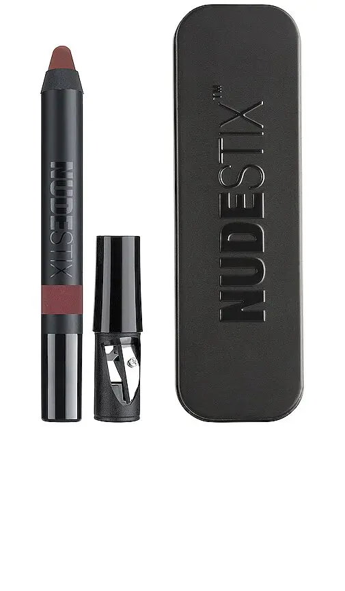 NUDESTIX Intense Matte Lip + Cheek Pencil - Purple