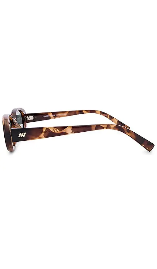 Le Specs Outta Love Oval Sunglasses - Brown
