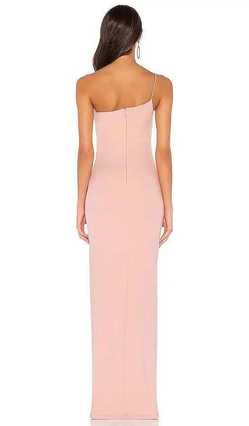 NOOKIE Lust One Shoulder Gown - Blush