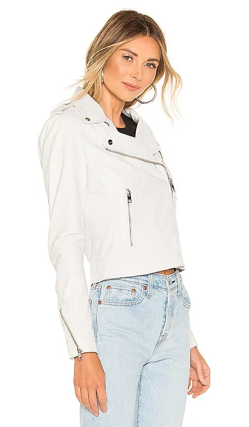 LAMARQUE Donna Leather Jacket - White