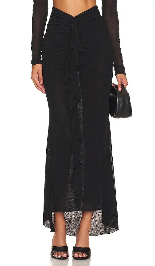Nbd Deepa Maxi Skirt - Black