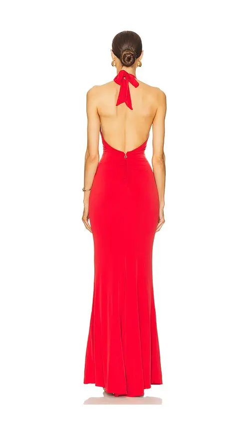 NOOKIE Illegal Halter Gown - Red