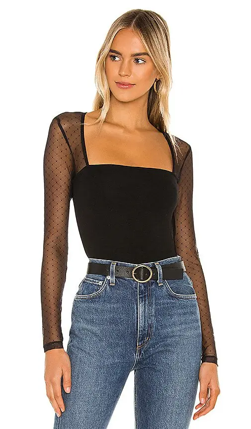 LOVERS AND FRIENDS Elisabetta Bodysuit - Black