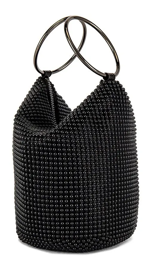 OLGA BERG Bianca Ball Mesh Handle Bag