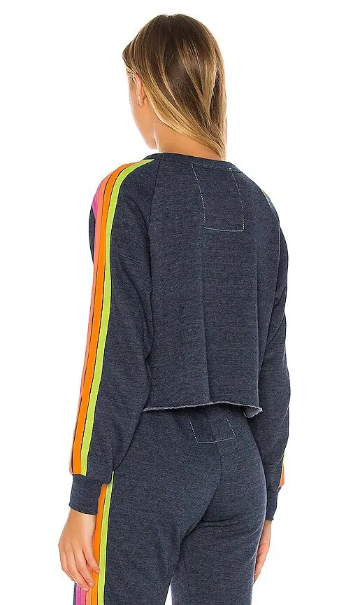 Aviator Nation Bolt Cropped Classic Crewneck