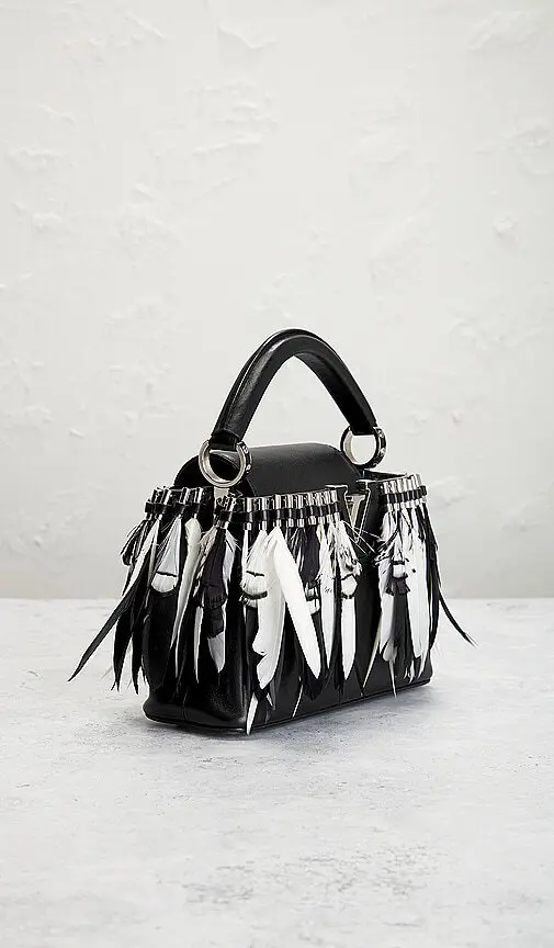 FWRD RENEW Louis Vuitton Feather Capucines Bb Handbag