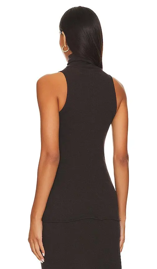 Enza Costa Cashmere Halter Turtleneck In . Also - Chocolate