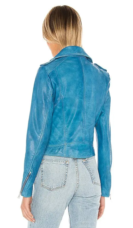 LAMARQUE Donna Leather Jacket - Blue
