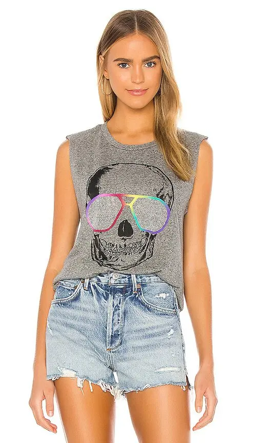 Lauren Moshi Kel Graphic Tank