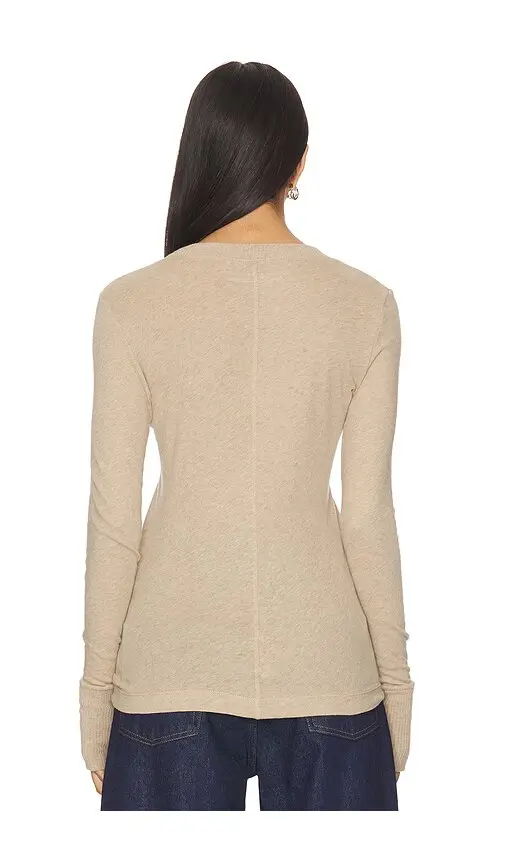 Enza Costa Cashmere Easy Cuffed Crew