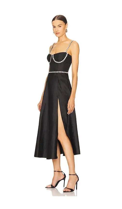 V. CHAPMAN Cora Corset Midi Dress