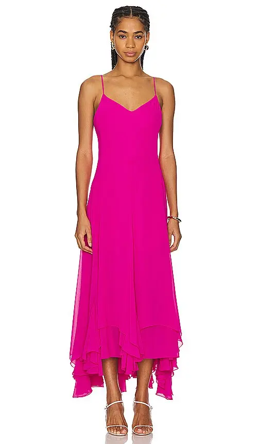 Amanda Uprichard Clemenza Dress - Fuchsia