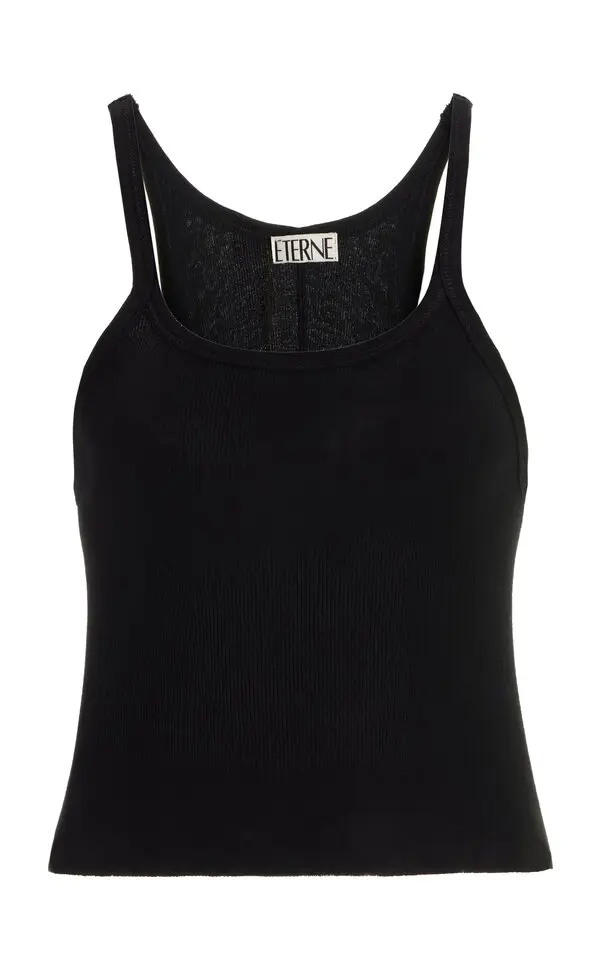 Eterne Ribbed Tank - Black