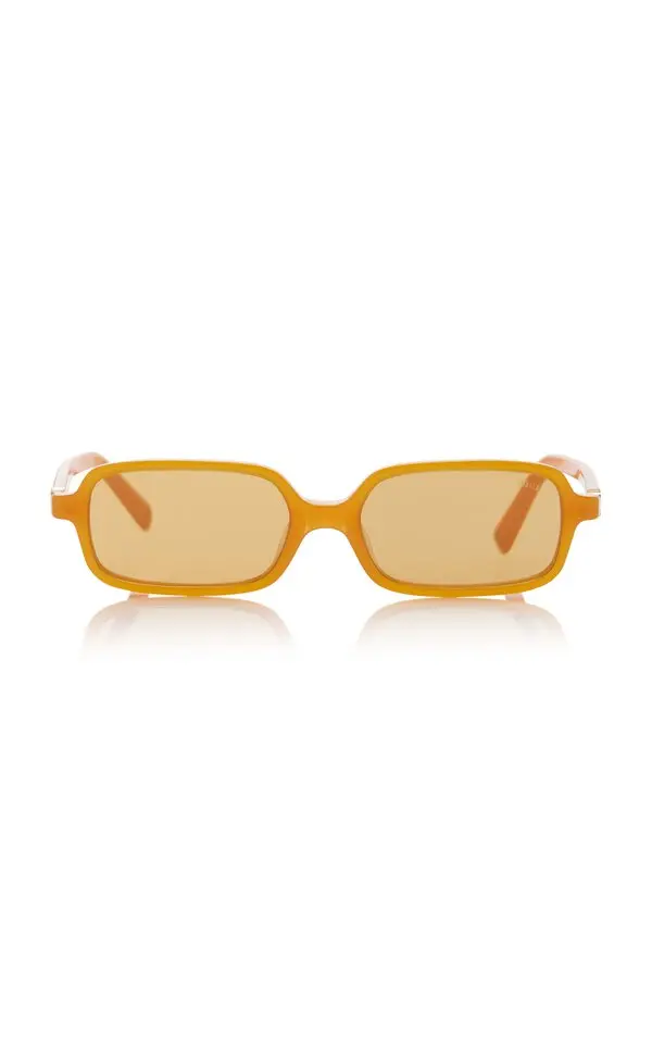 Miu Miu Square Frame Acetate Sunglasses - Orange